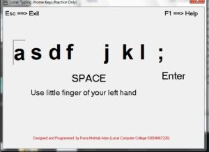 Typing Tutorial | Lunar Computer College